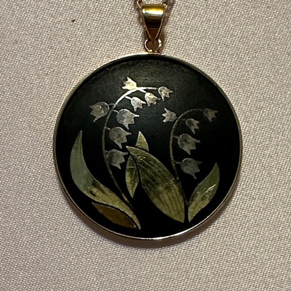 Amita Damascene | Jewelry | Vintage Amita Japan Damascence Pendant With ...